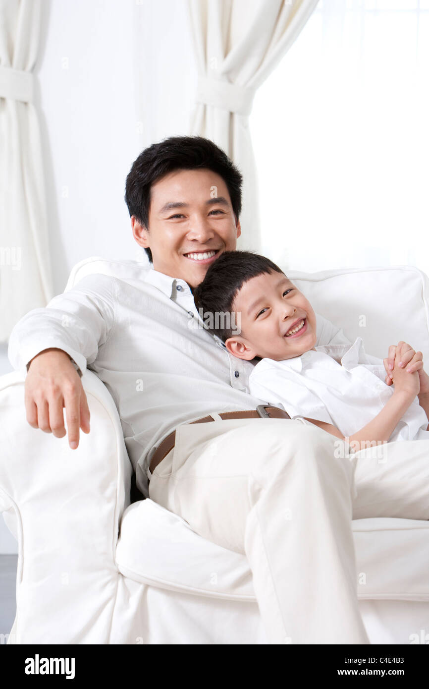 Father and Son Bonding Stock Photo - Alamy