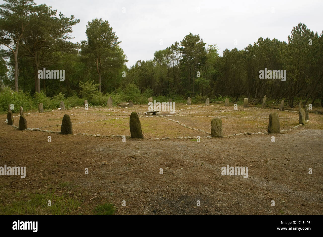 Norway Rogaland Stavanger Sola Neolithic Stone Circle Stock Photo - Alamy