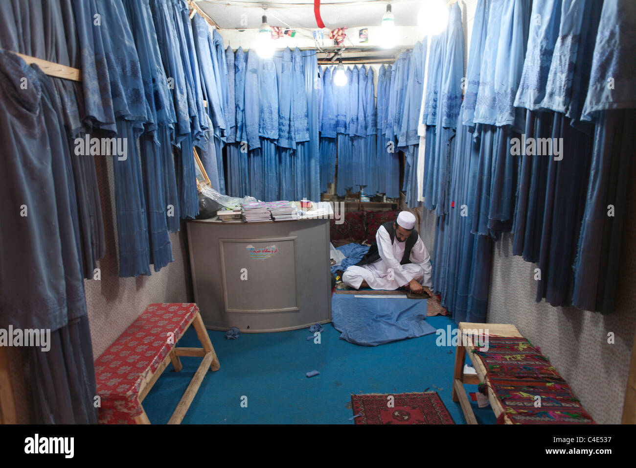 burqa shop in herat, Afghanistan Stock Photo - Alamy
