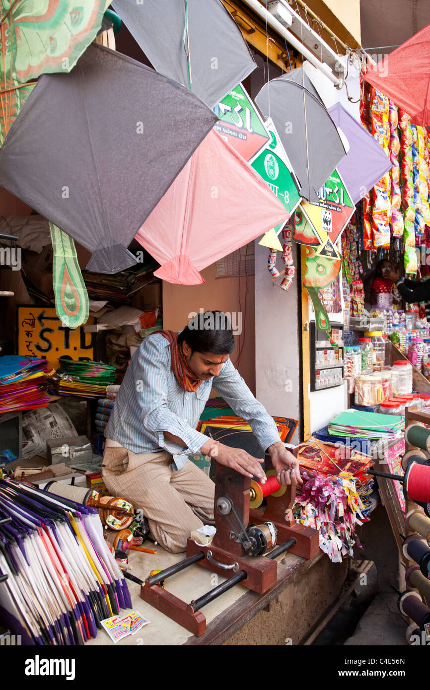 Kite shop. Pushkar. Rajasthan. India Stock Photo - Alamy