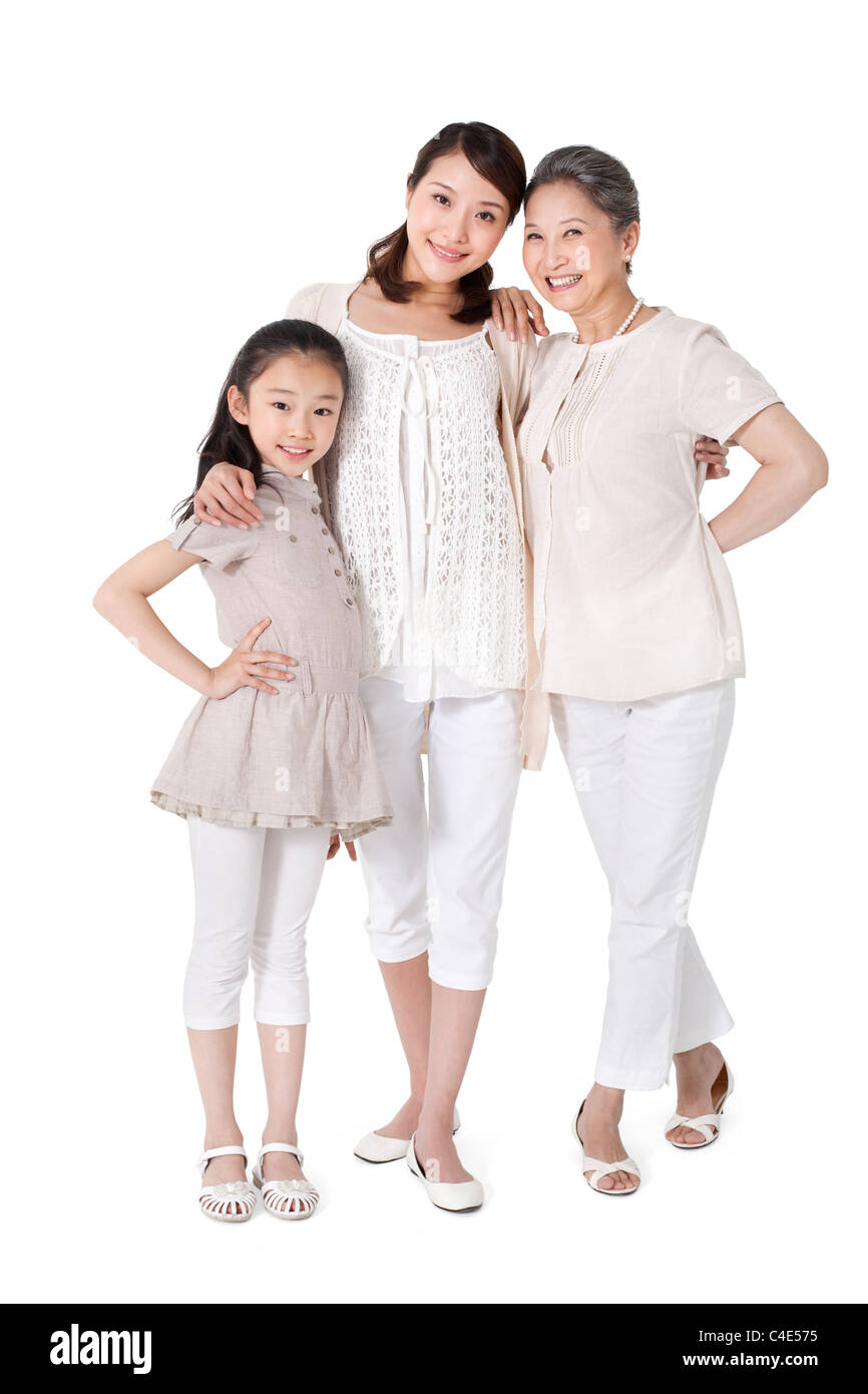 Three Generation of Women Stock Photo - Alamy