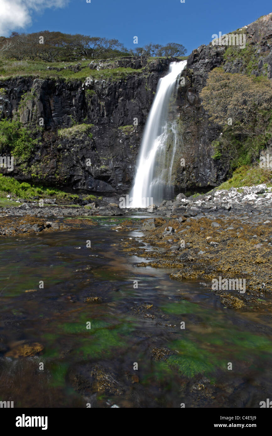 Eas Fors waterfall on the Isle of Mull Stock Photo - Alamy