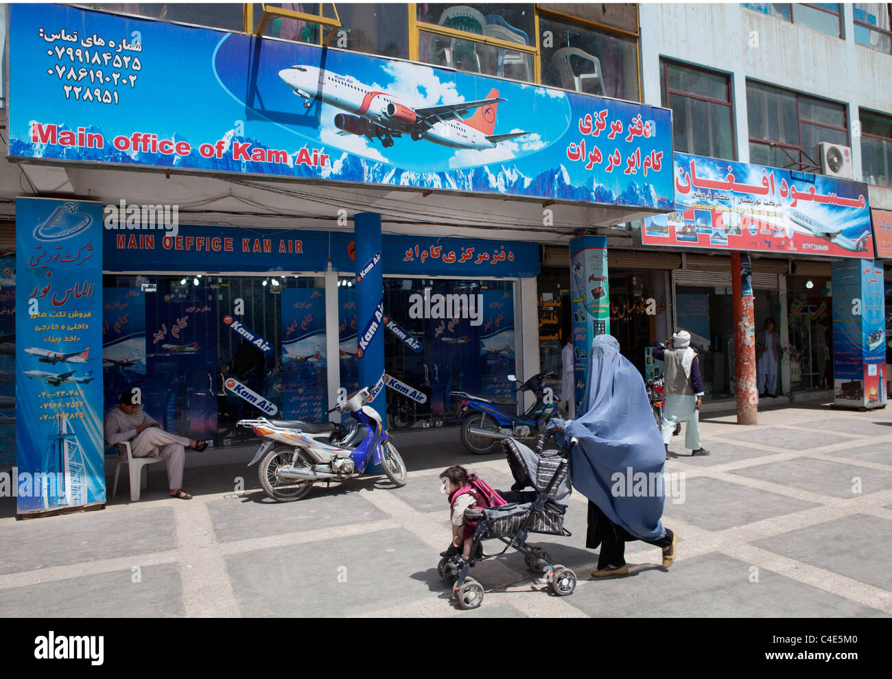 travel agency shop in herat, Afghanistan Stock Photo - Alamy