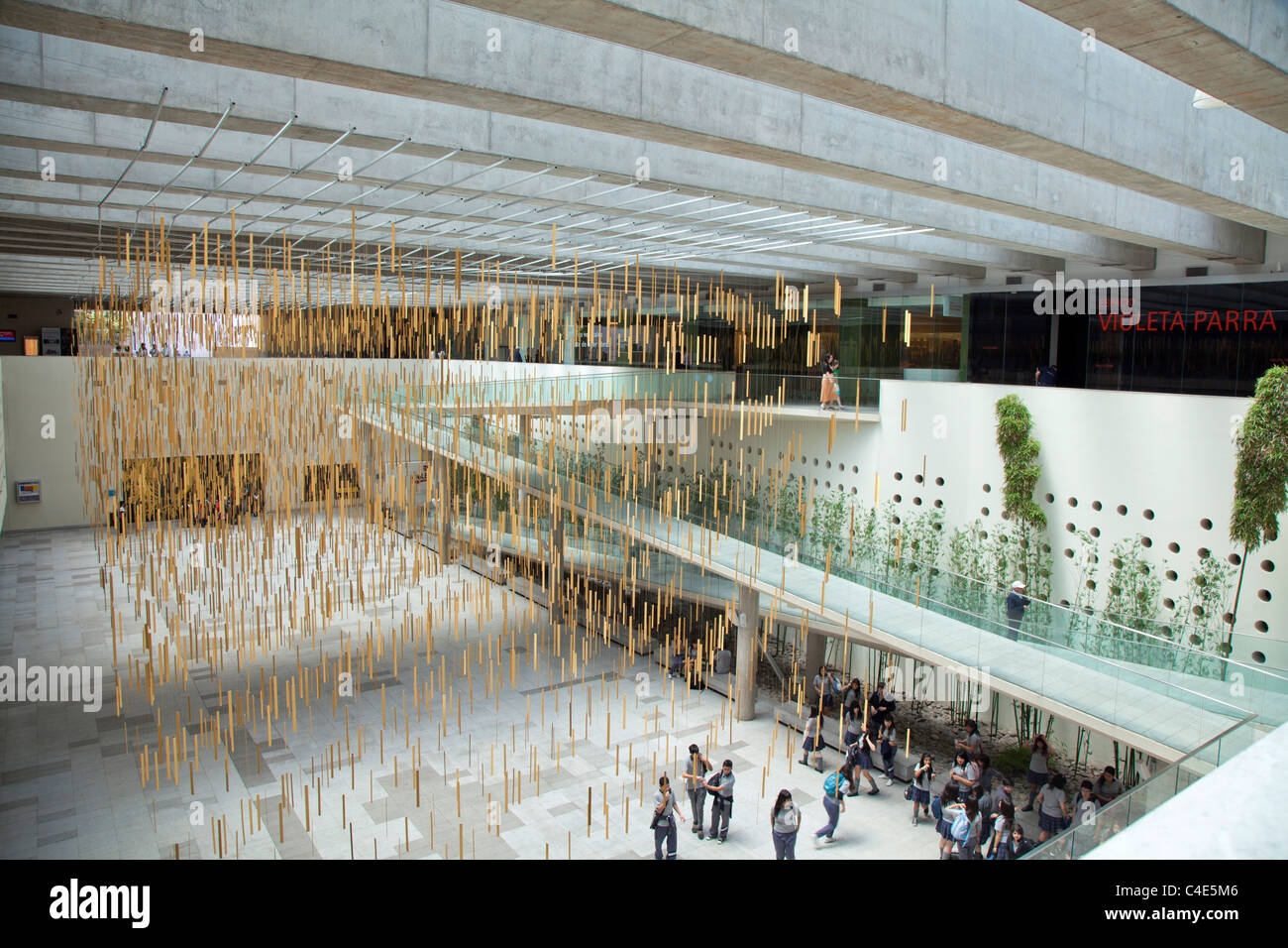 Interior of the Centro Cultural Palacio la Moneda, Santiago,Chile Stock ...