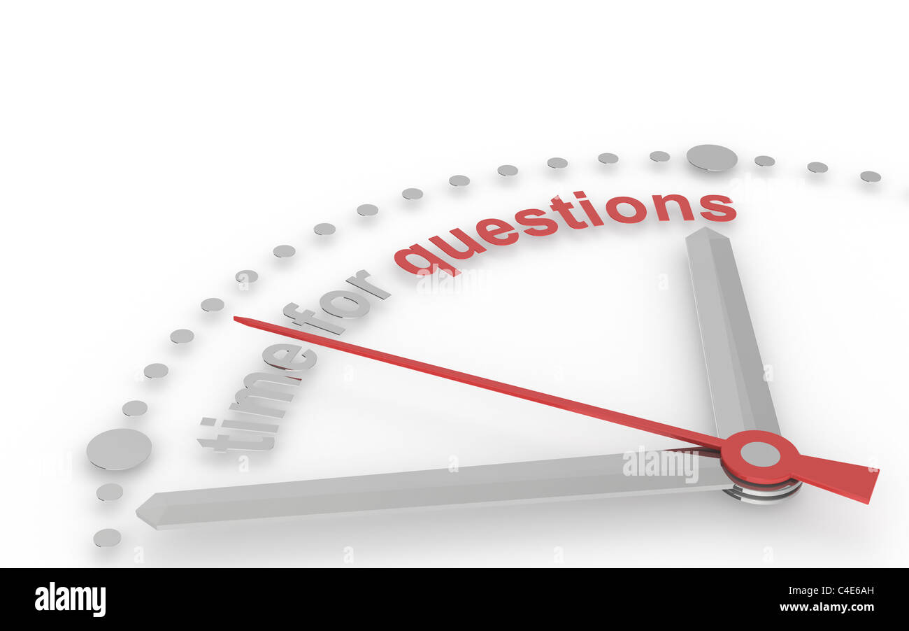 Time for Questions. Red Edition Stock Photo - Alamy