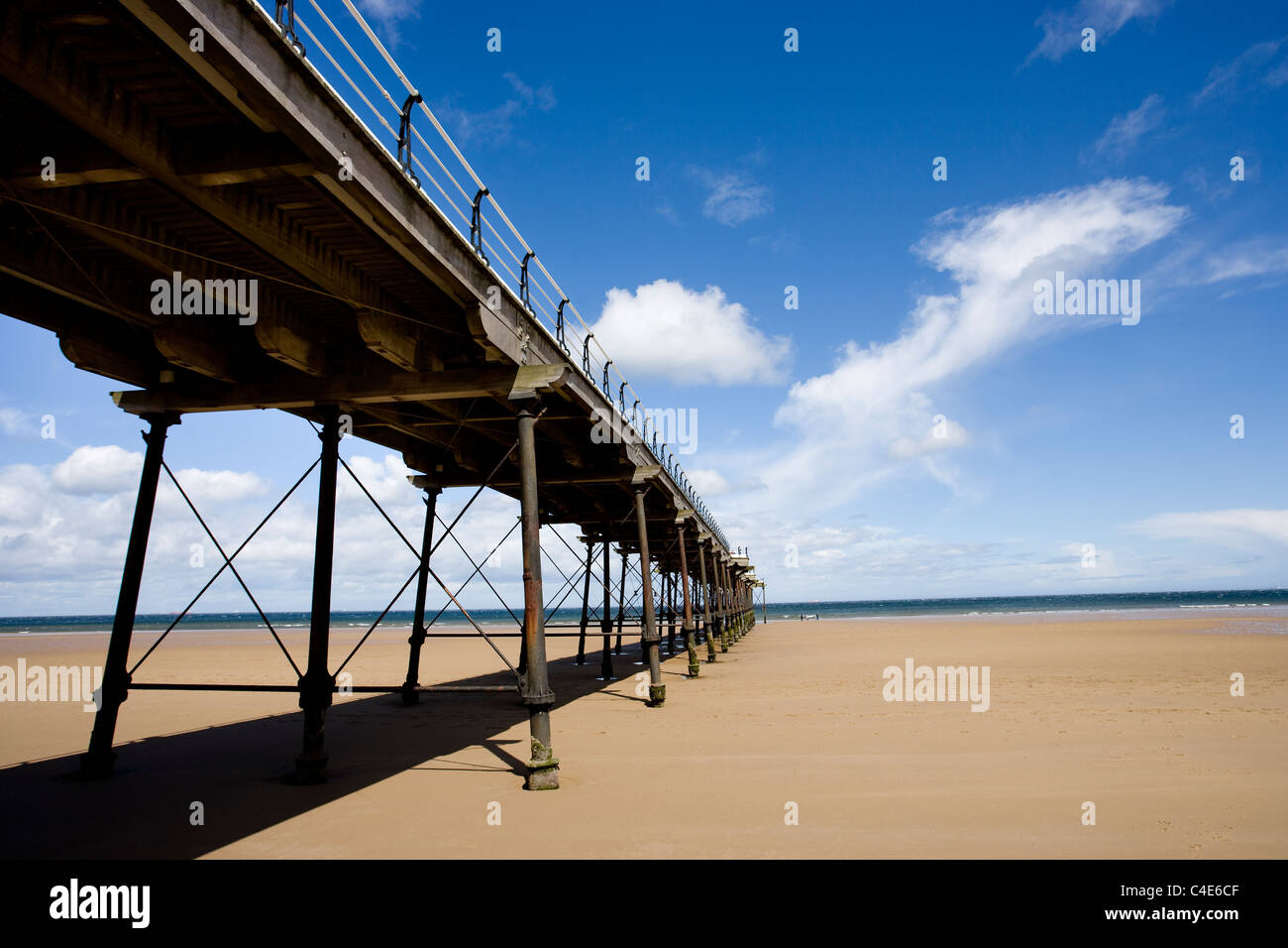 Saltburn Pier North Yorkshire Coast Stock Photos & Saltburn Pier North ...