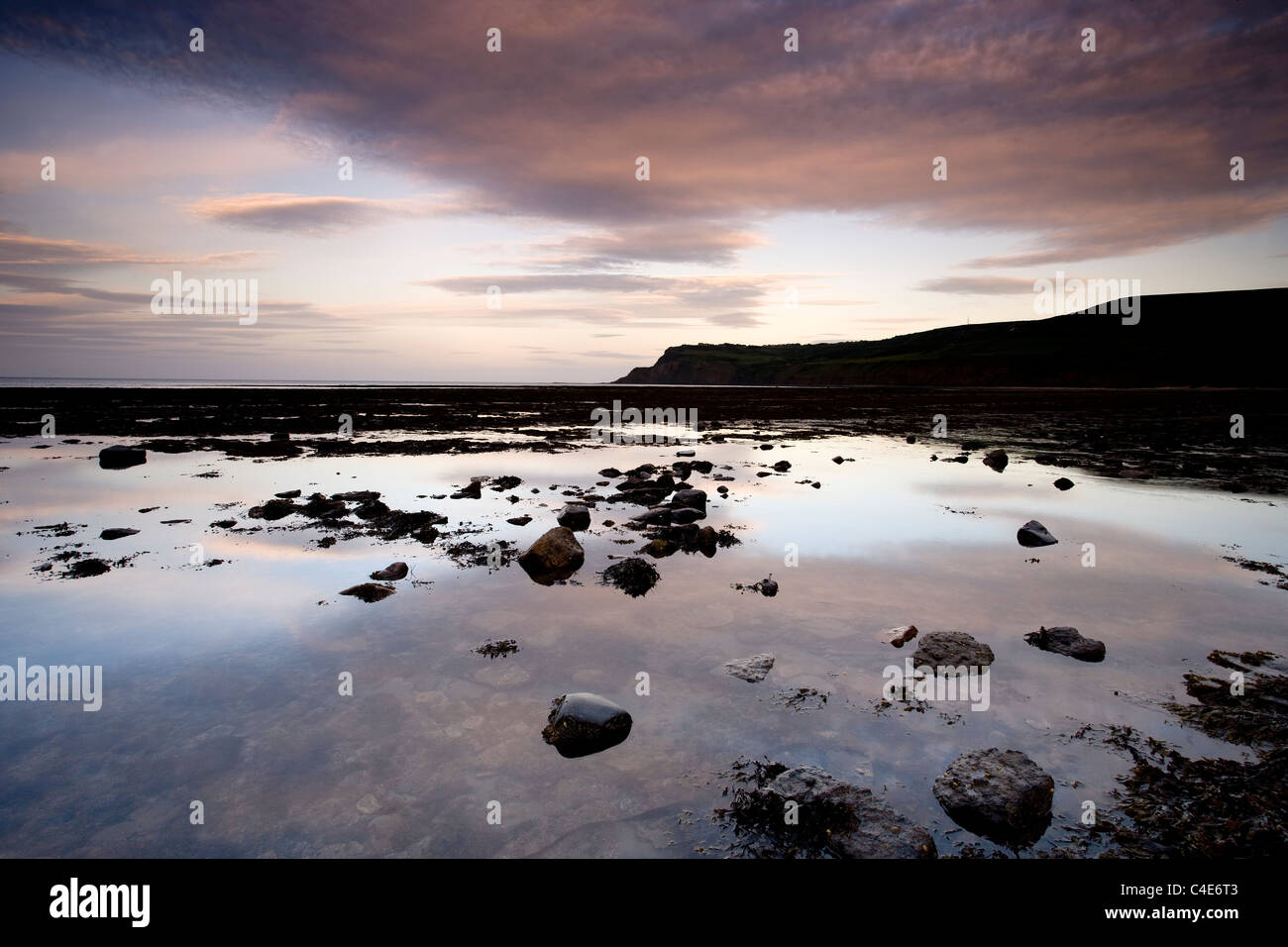 Robin Hoods Bay to Ravenscar, East Coast Yorkshire, England Stock Photo ...