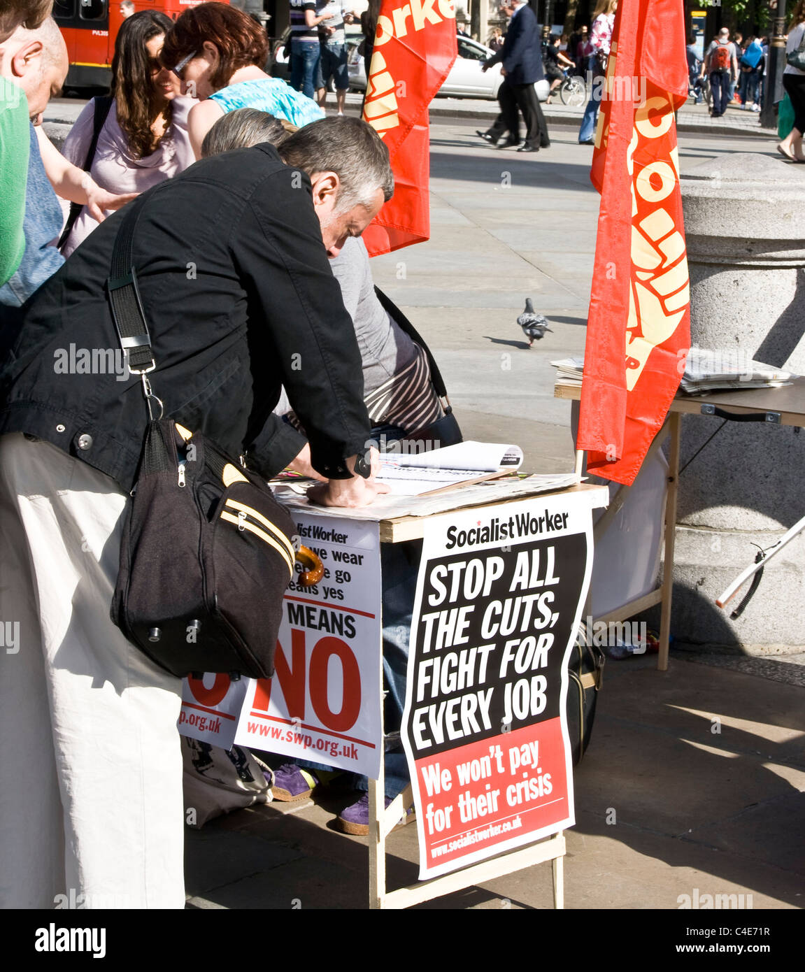 A Socialist Worker Party and women against rape protest rally in ...