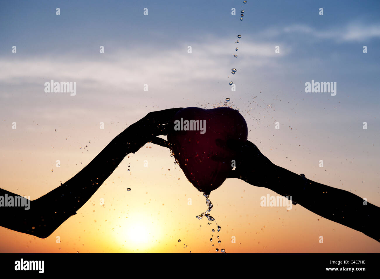 Indian hand heart hi-res stock photography and images - Alamy