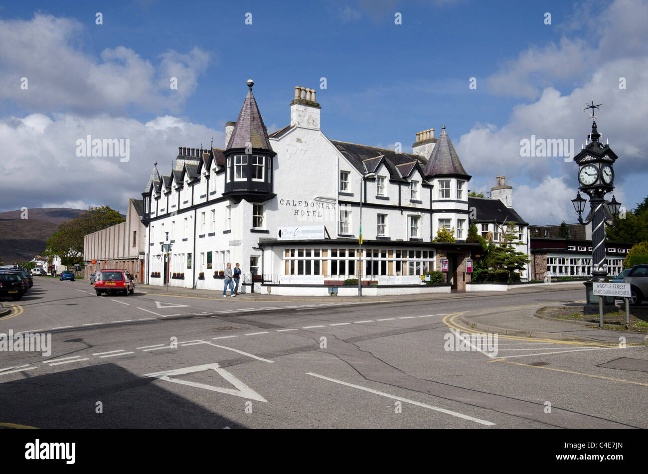 Large hotel in Ullapool, Highland Region, Scotland Stock Photo - Alamy