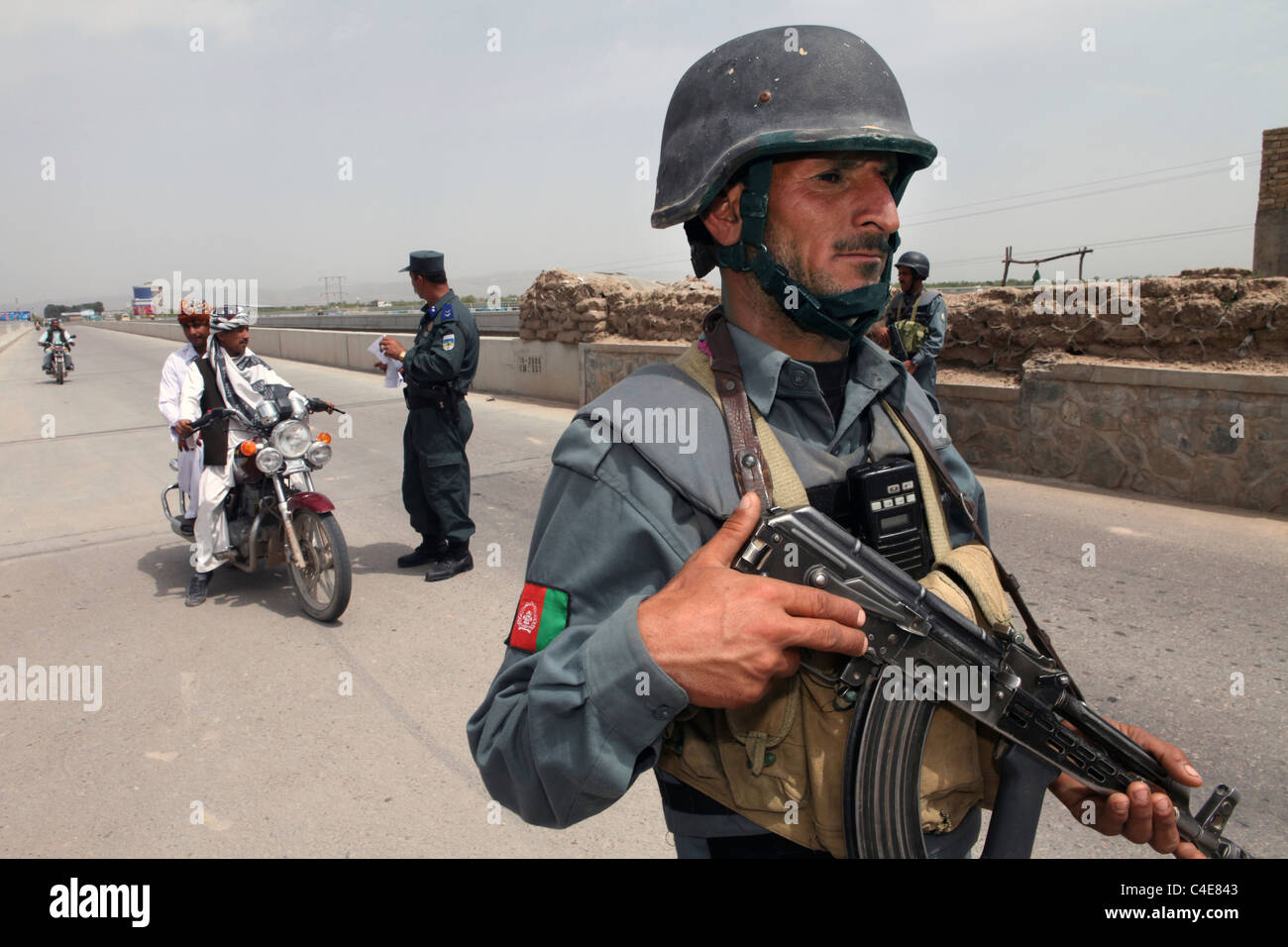 Afghan police and military patrol in Kabul Stock Photo - Alamy