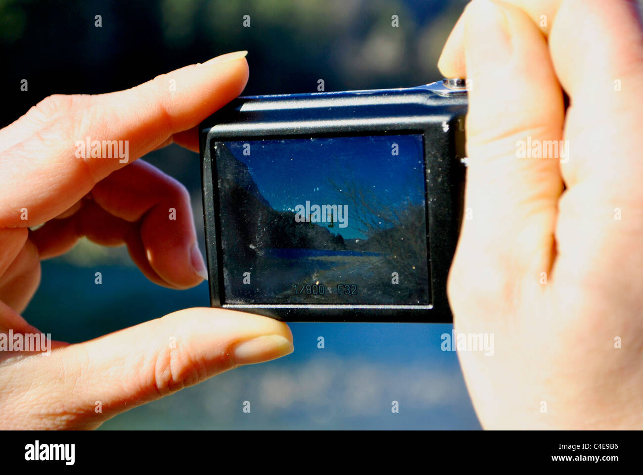 hands with a digital camera Stock Photo - Alamy