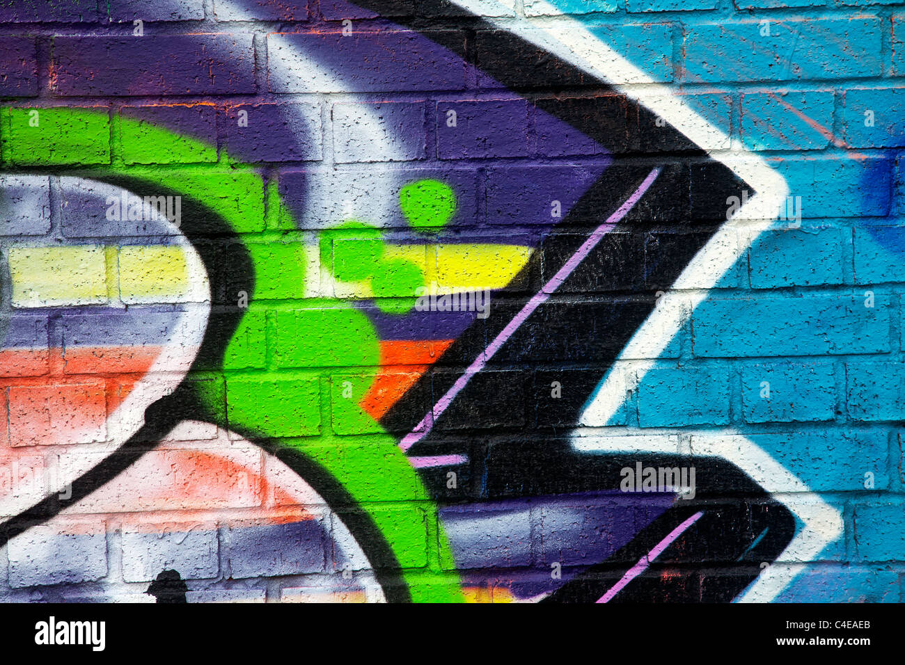 Graffiti on brick wall Stock Photo - Alamy