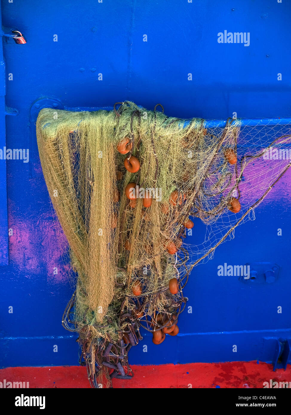 fishing gear (net) in a tuna fishing vessel Stock Photo - Alamy