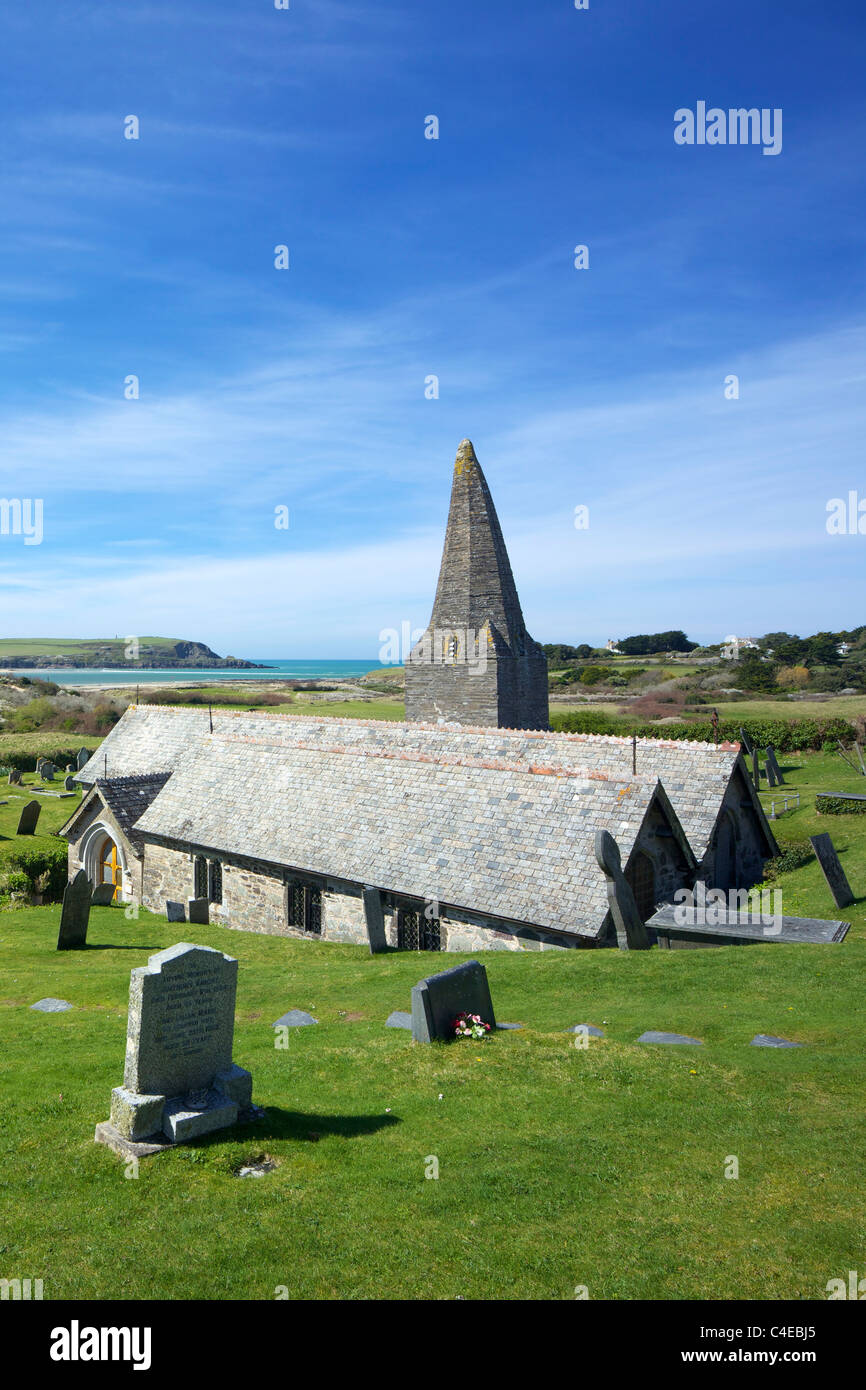 St_enodoc_church hi-res stock photography and images - Alamy