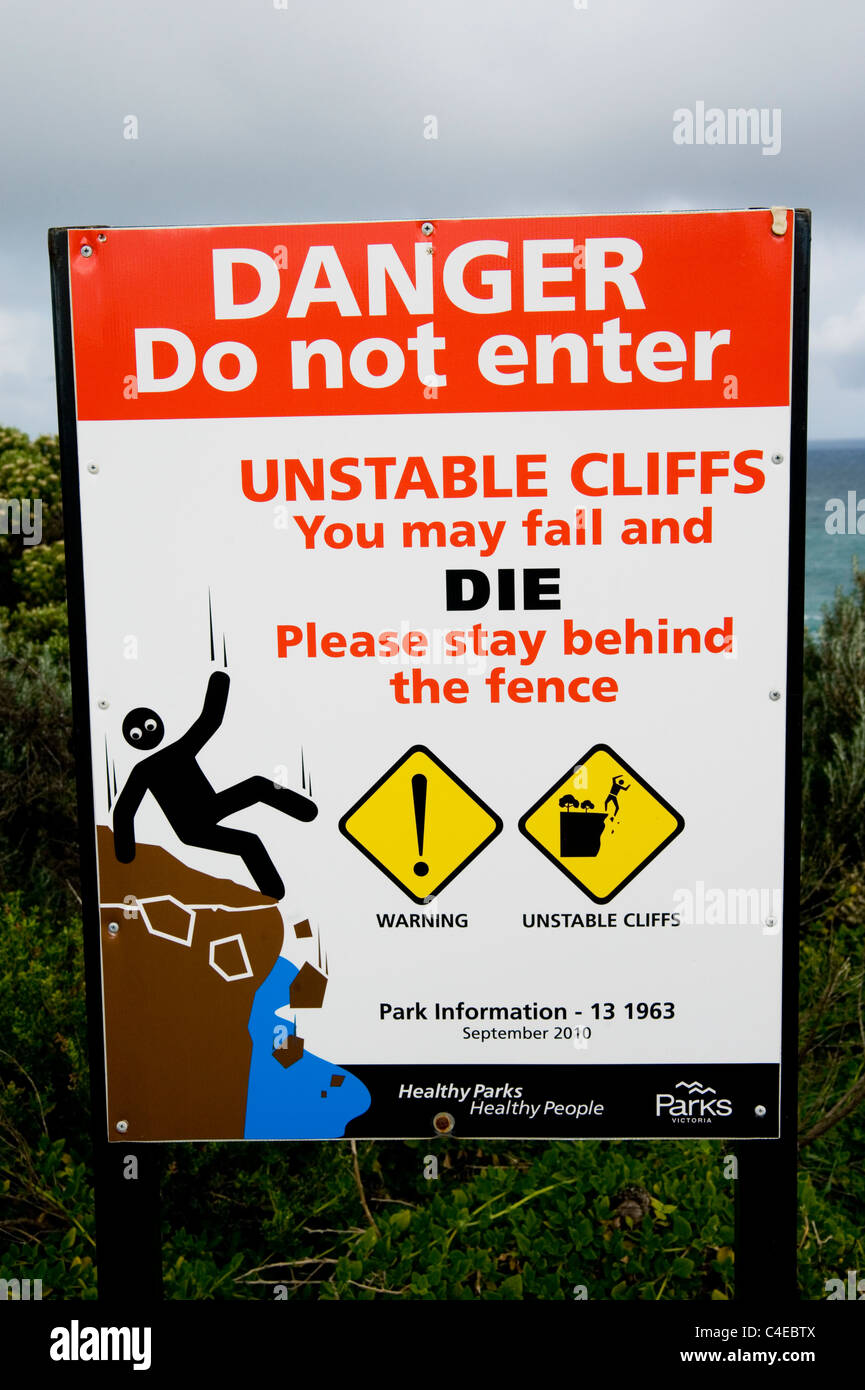 danger warning sign Stock Photo - Alamy