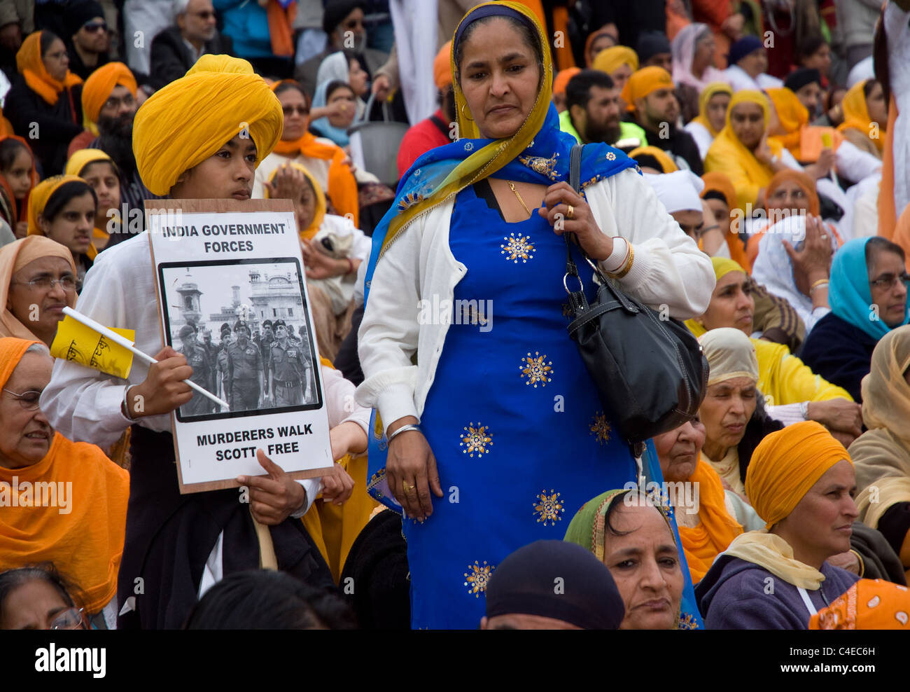 "we will never forget 1984" Over 15,000 Sikhs attended the march and ...
