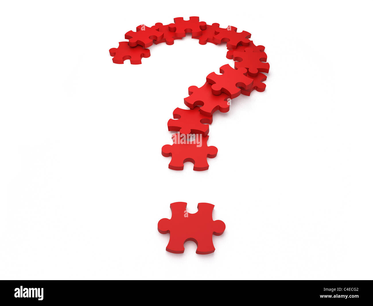 Jigsaw question mark Cut Out Stock Images & Pictures - Alamy