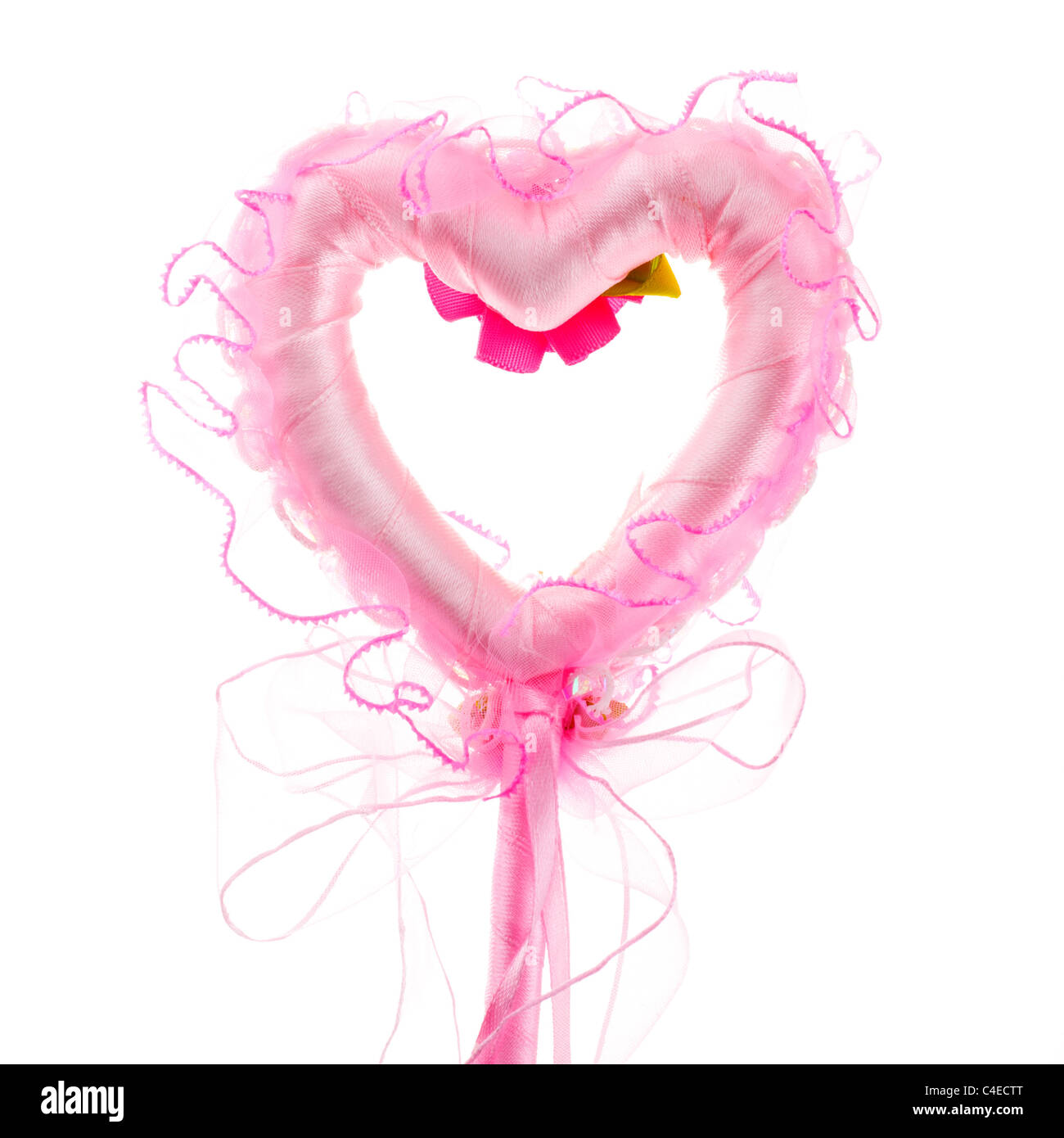 pink magic wand isolated on white background Stock Photo - Alamy