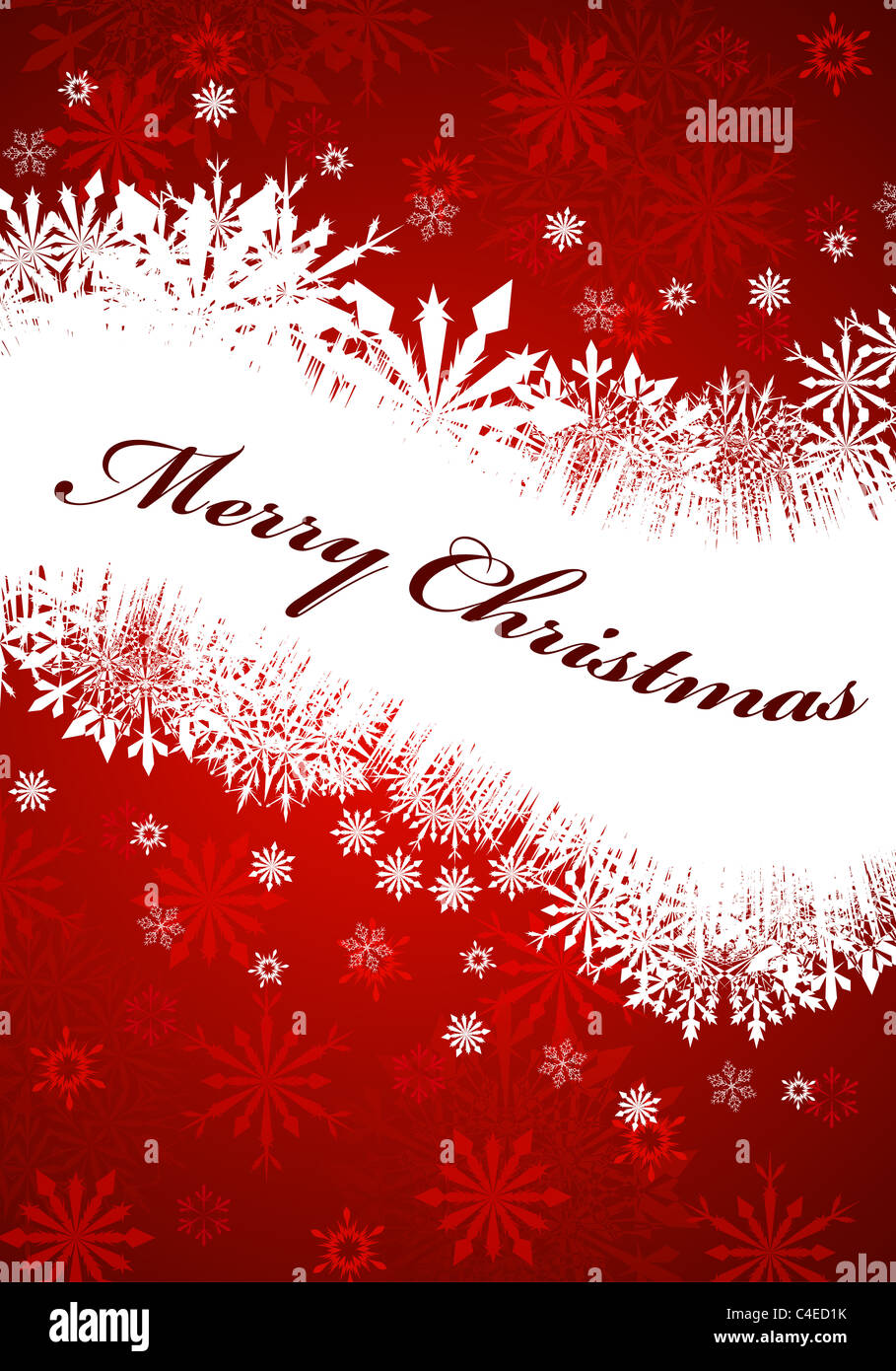 Victorian winter frame background with snowflakes elements Stock Photo ...