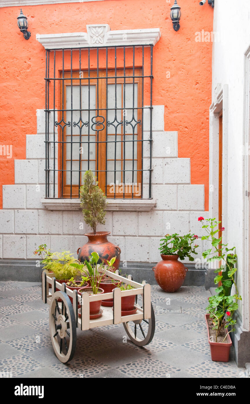 Colorful windows and doorways featuring the architecture of Arequipa ...