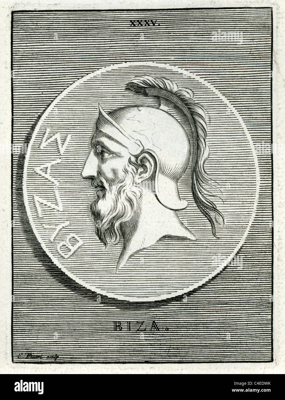 Classical portrait of Biza Stock Photo - Alamy