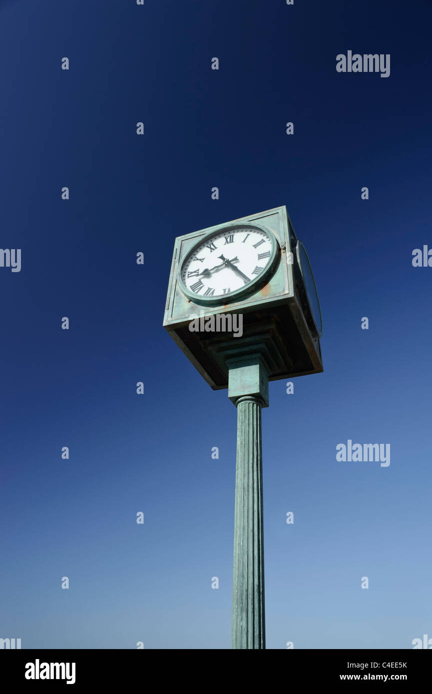 Art deco clock on the promenade Hastings and St Leonards East Sussex ...