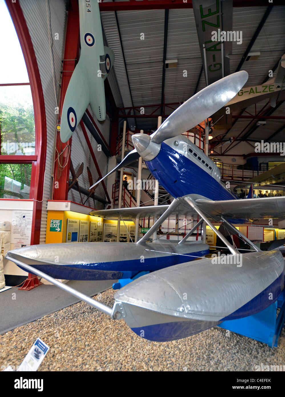 supermarine S6B schneider trophy racing aircraft in the solent sky ...