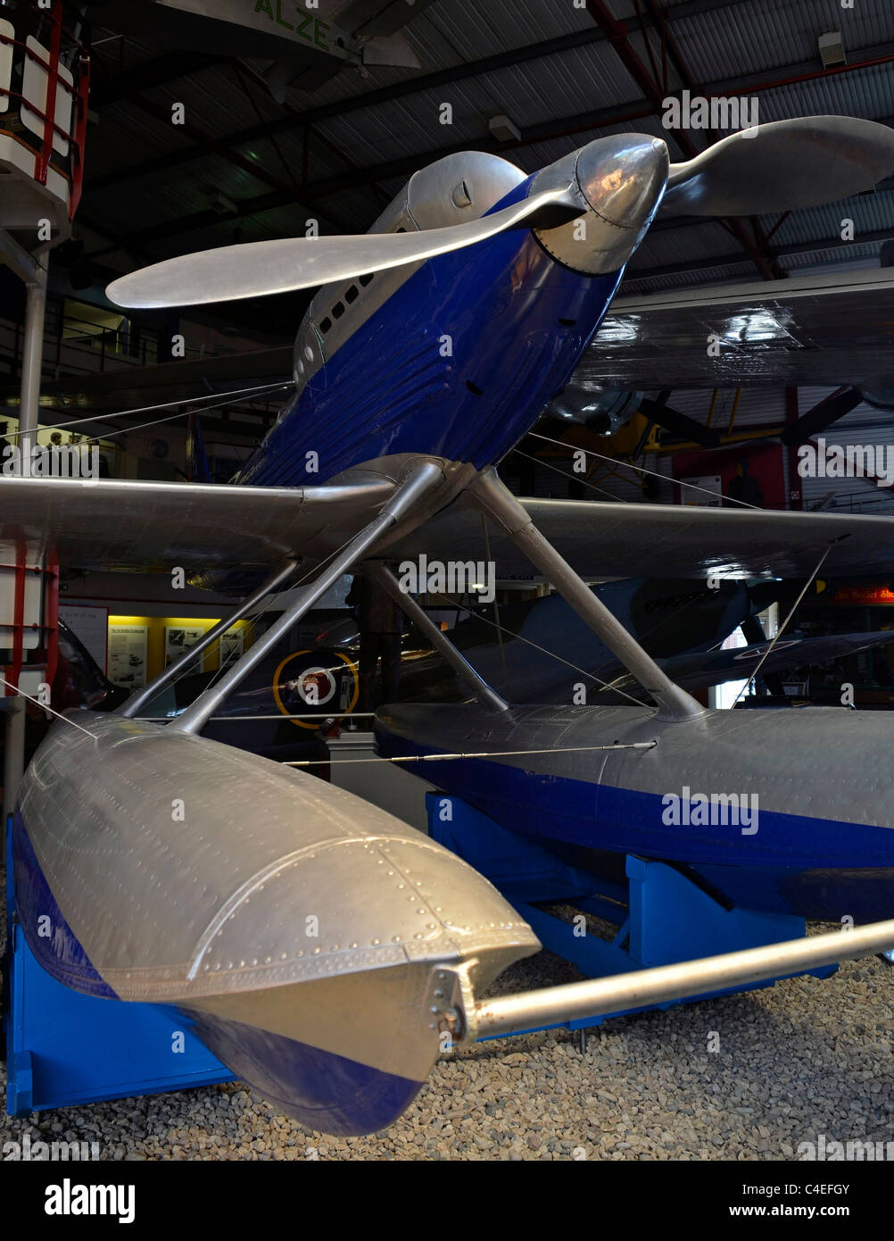 supermarine S6B schneider trophy racing aircraft in the solent sky ...