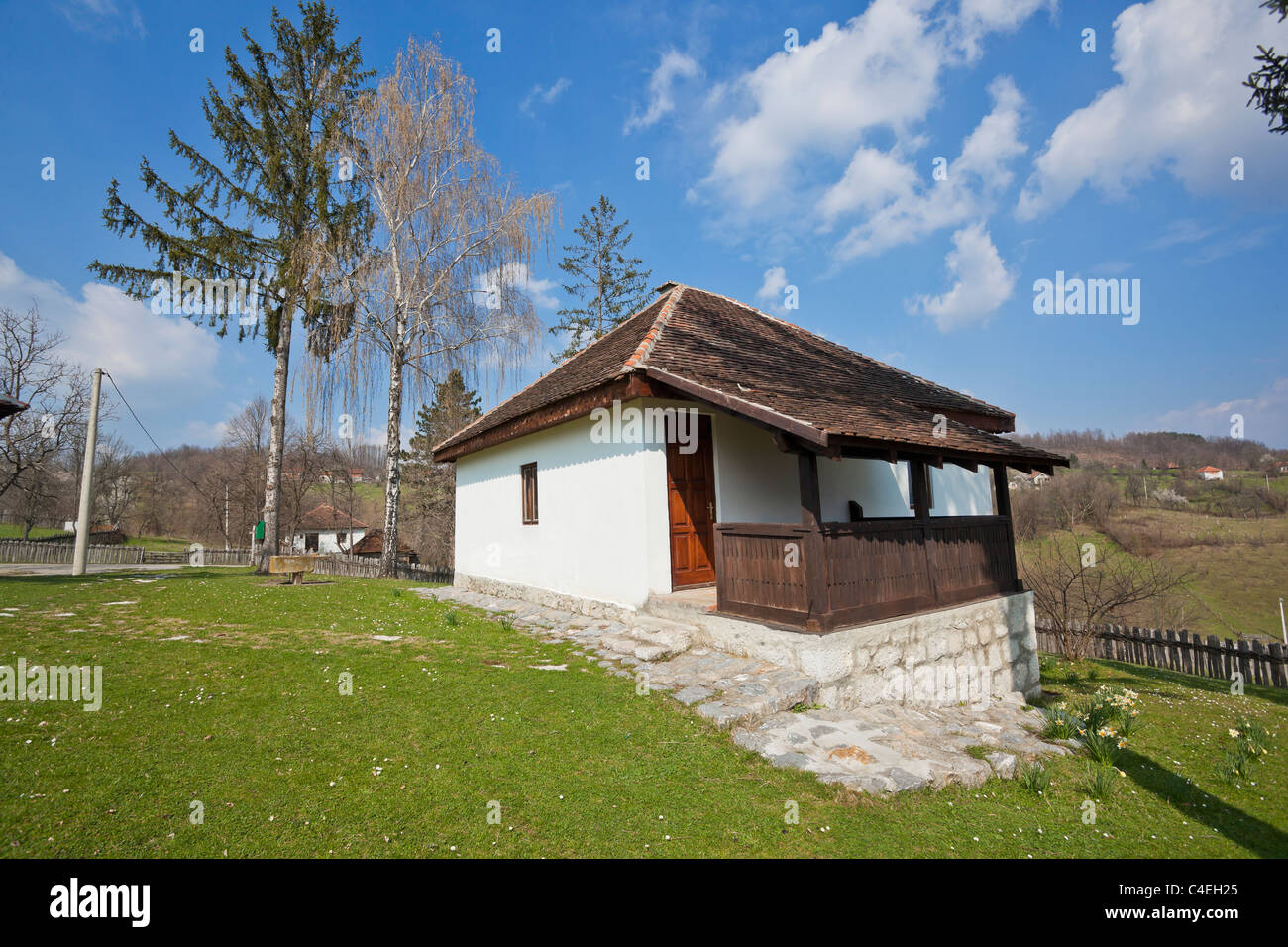 Village Lelic near Valjevo, rural architecture, Serbia Stock Photo - Alamy