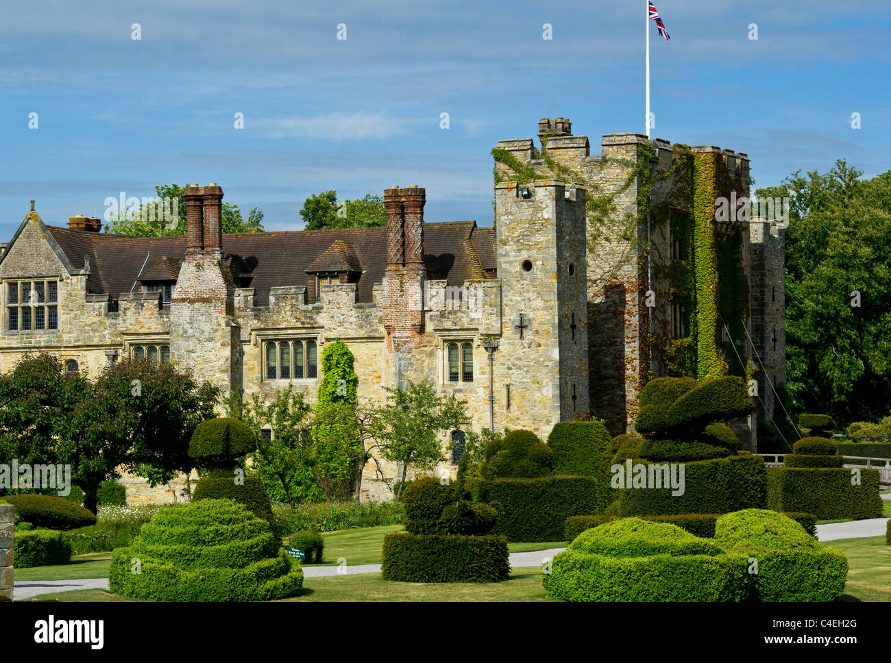 Hever Castle in Kent, home of Anna Boleyn; Schloss Hever, Heim von Anna ...