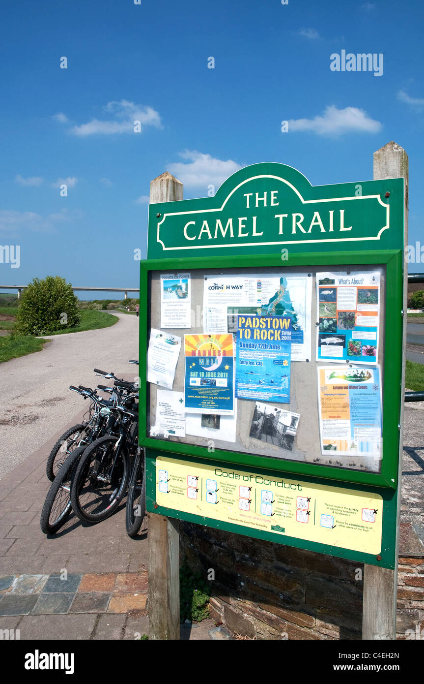The Camel trail at Wadebridge in Cornwall, UK Stock Photo - Alamy