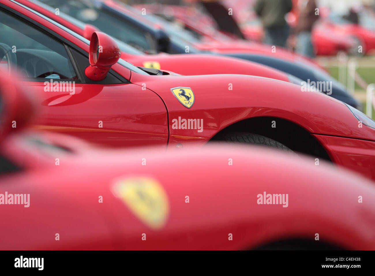 Red Ferrari sportscars Stock Photo - Alamy