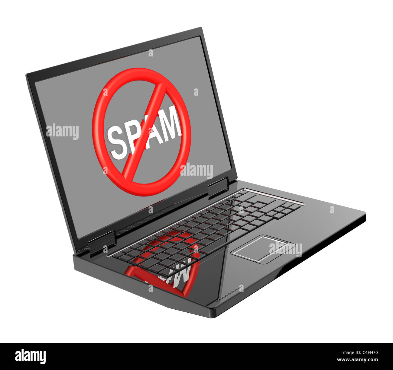 Laptop prohibition sign Cut Out Stock Images & Pictures - Alamy