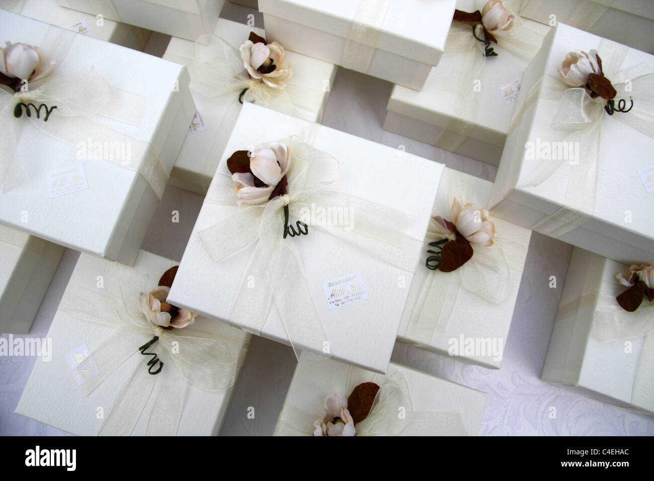 Italian wedding gifts bomboniere Sorrento Bay of Naples Campania Italy ...