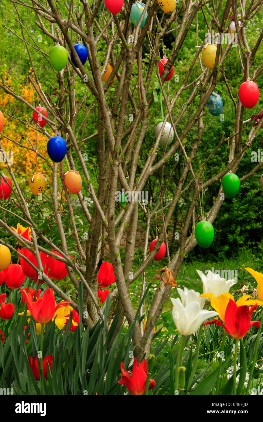 Easter egg tree germany hi-res stock photography and images - Alamy