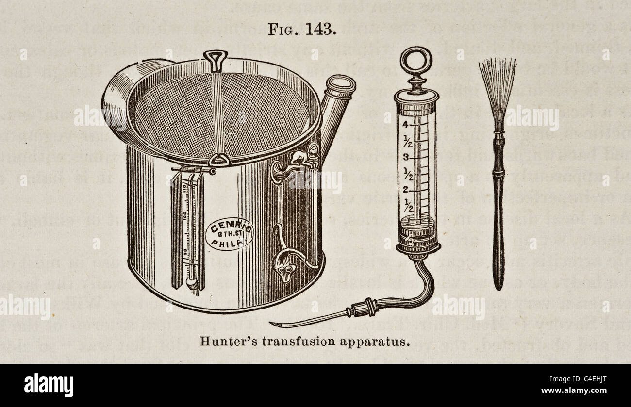 Antique Illustration of Surgical Tools and Medical Apparatus Stock ...