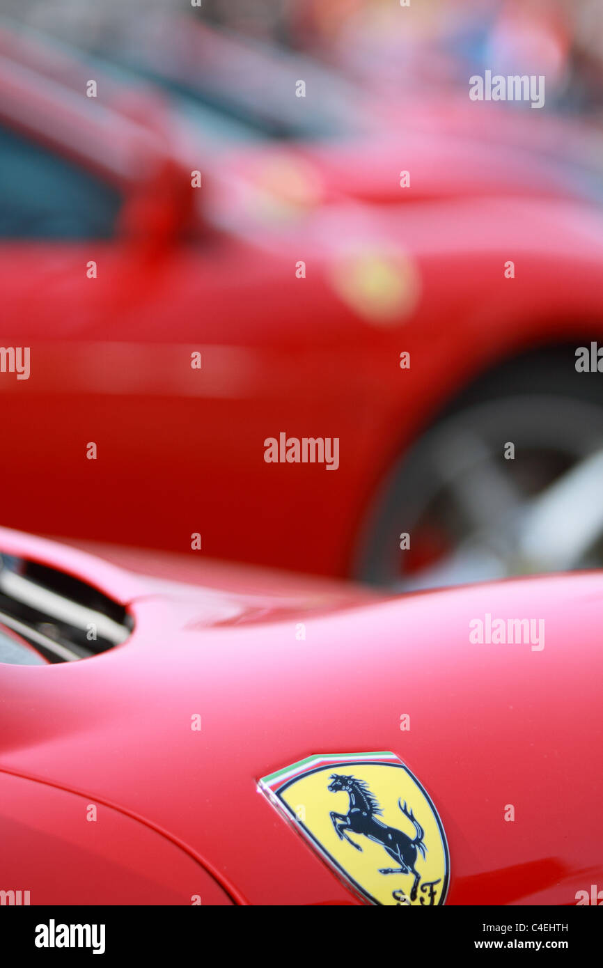 Red Ferrari sportscars Stock Photo - Alamy