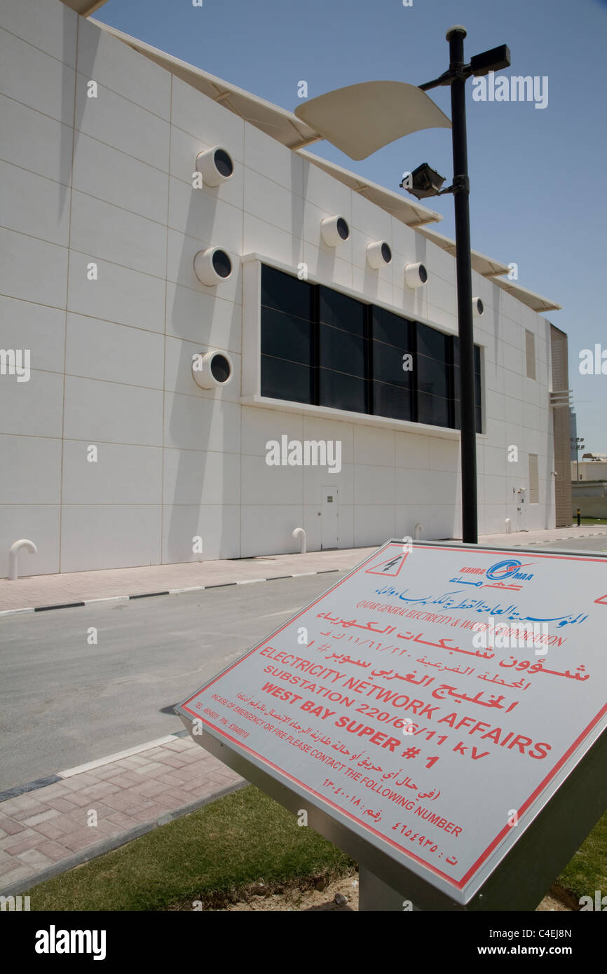 Electricity Substation West Bay Doha Qatar Stock Photo - Alamy