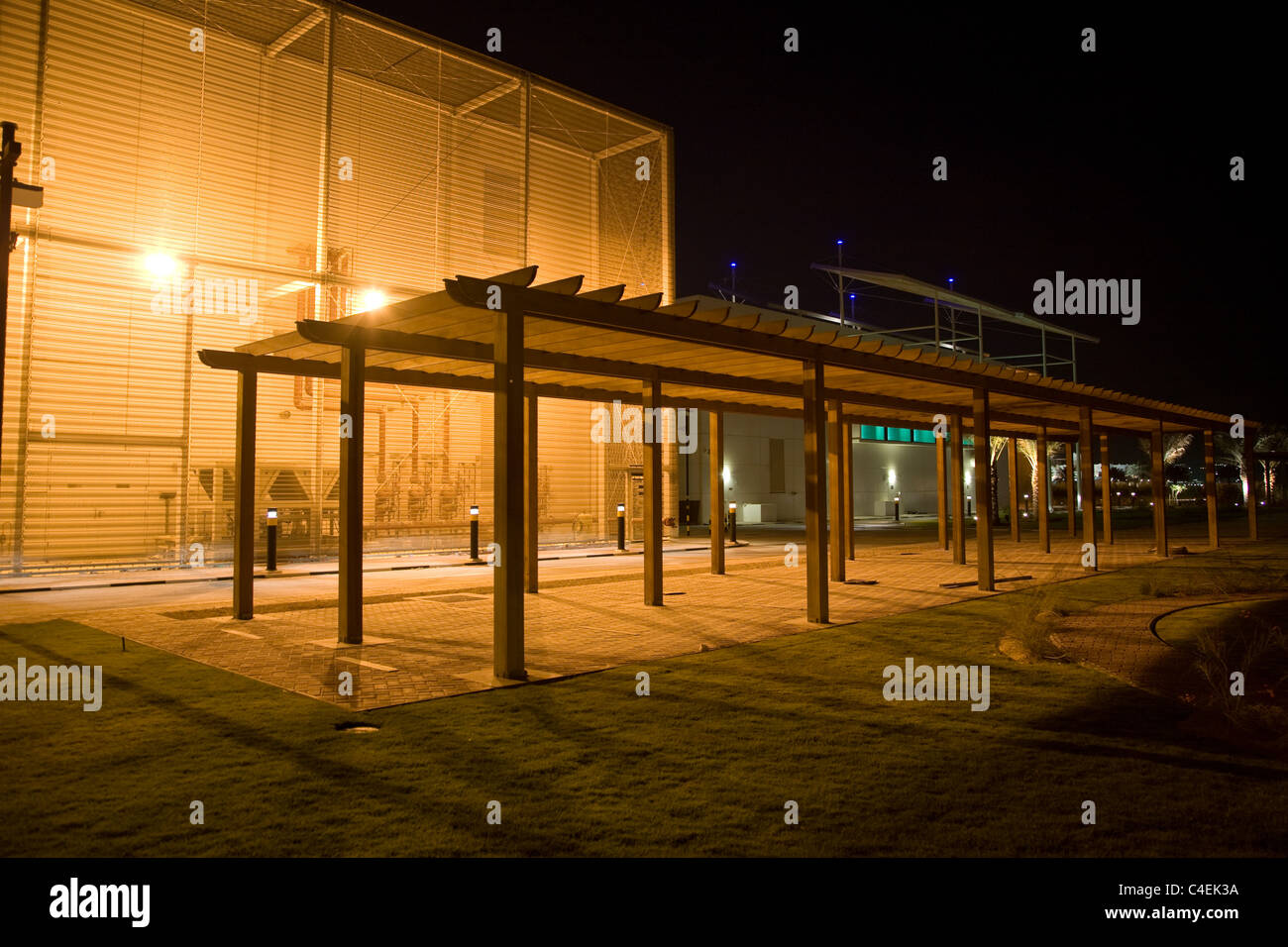 Electricity Substation West Bay Doha Qatar Dusk Stock Photo - Alamy