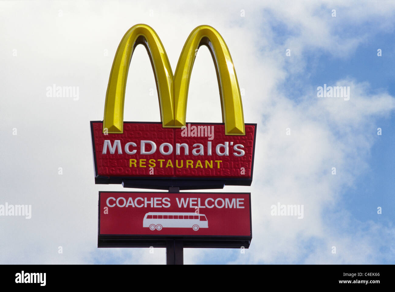 Mcdonalds sign welcome hi-res stock photography and images - Alamy