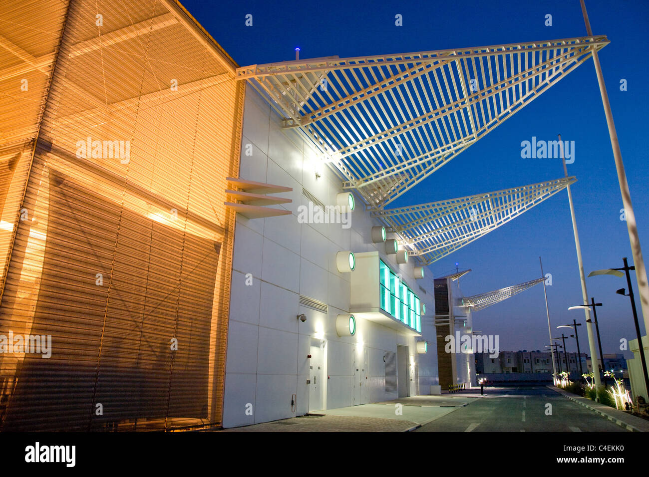Electricity Substation West Bay Doha Qatar Dusk Stock Photo - Alamy