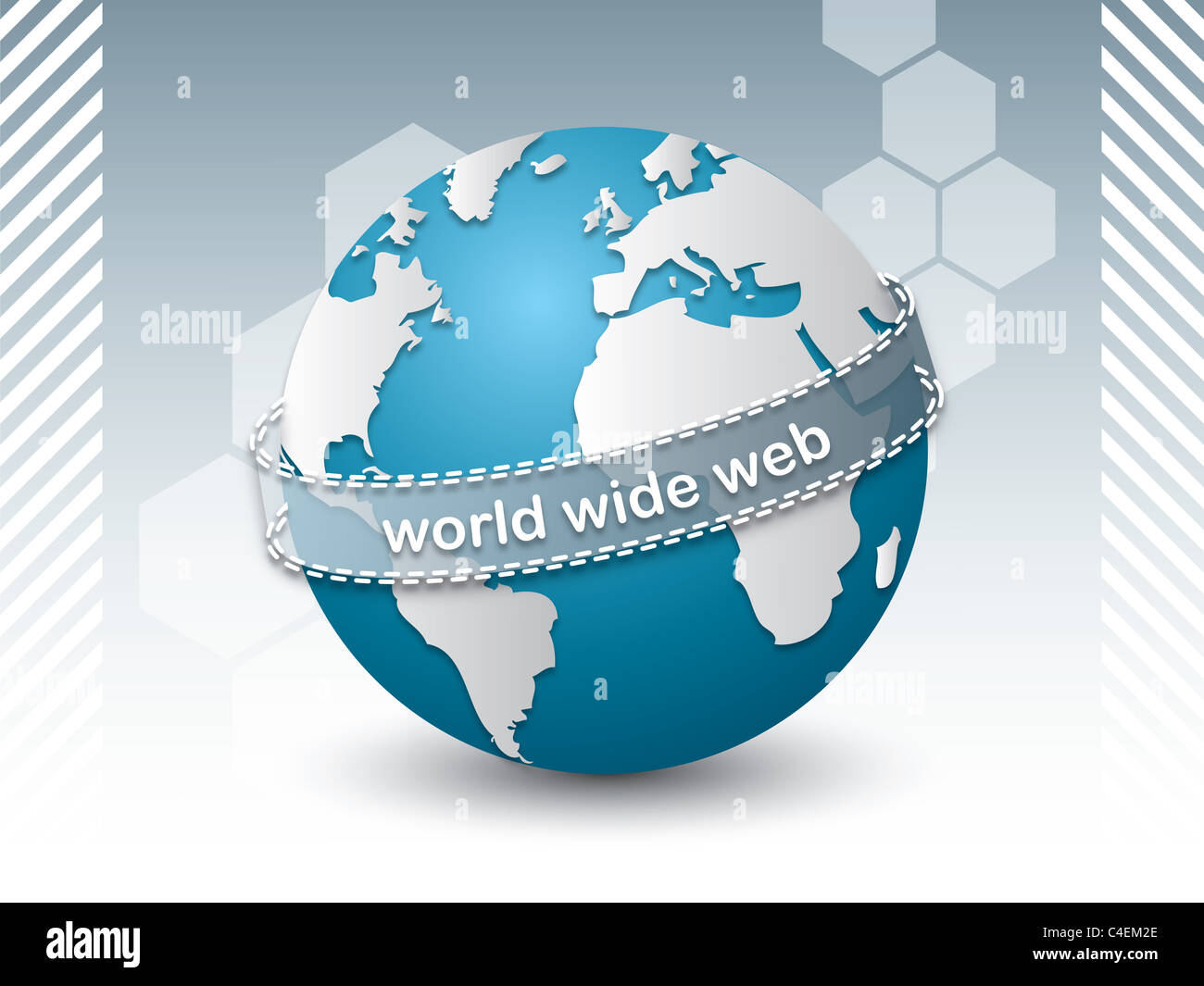 concept of planet earth connected by the internet Stock Photo - Alamy
