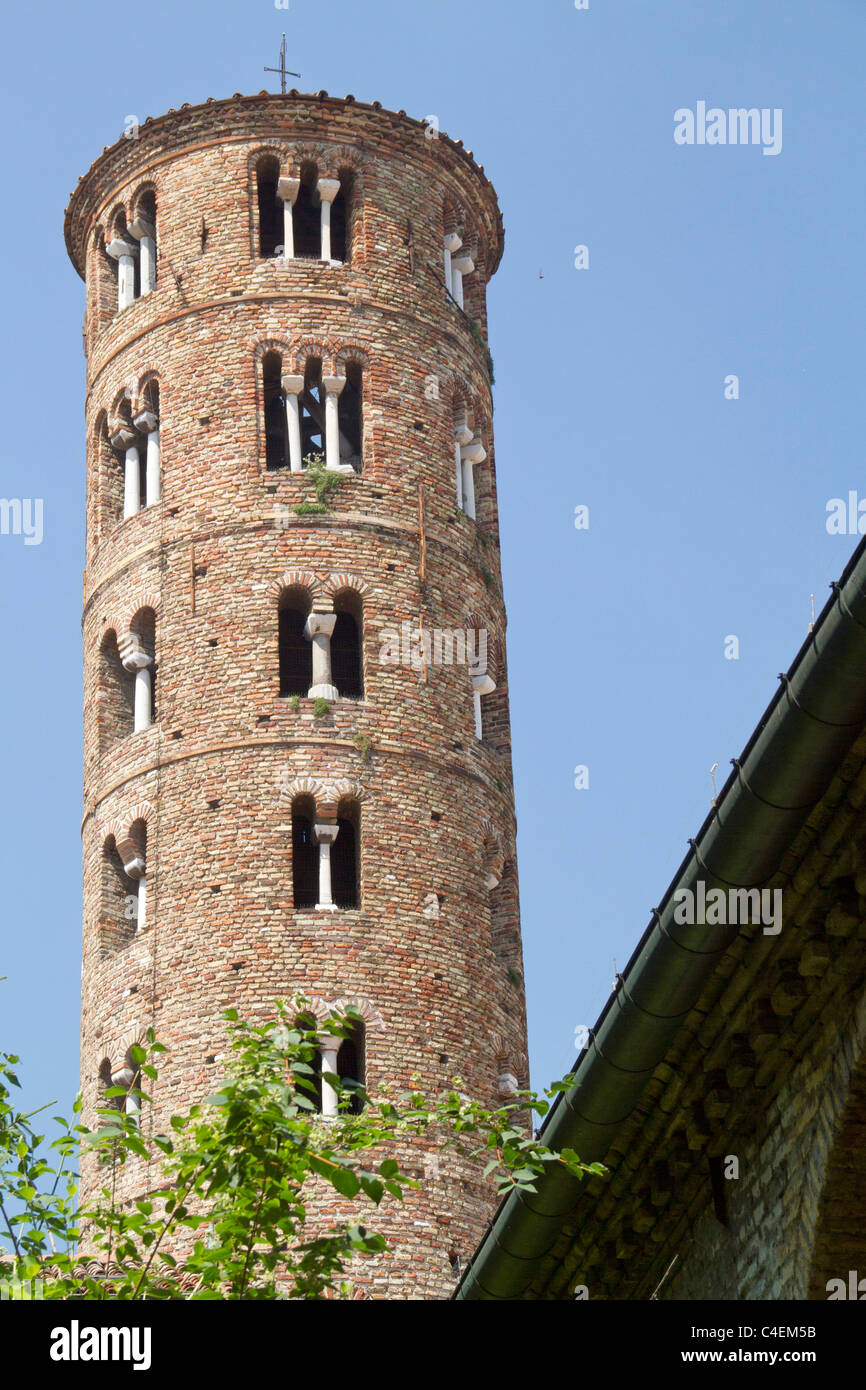 Romanesque bell tower (campanille) of the church of Sant' Apollinare ...