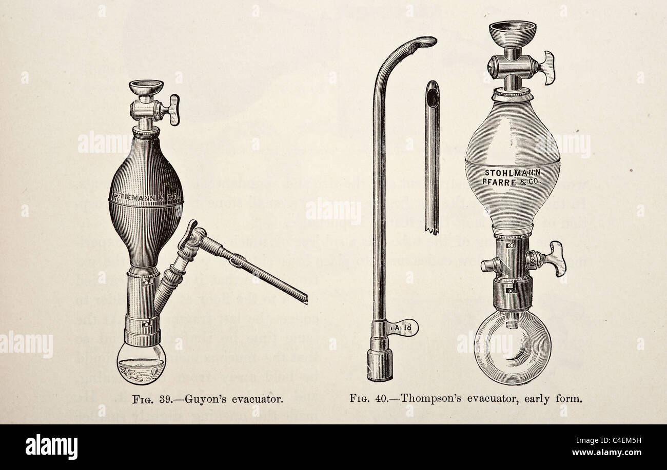Antique Illustration of Surgical Tools and Medical Apparatus Stock ...