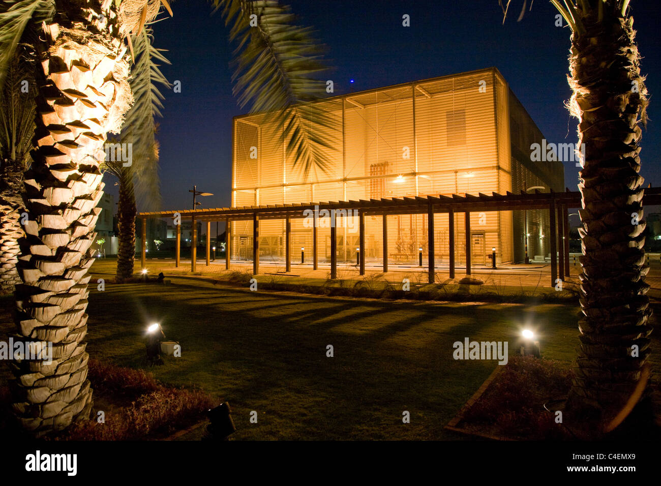 Electricity Substation West Bay Doha Qatar Dusk Stock Photo - Alamy