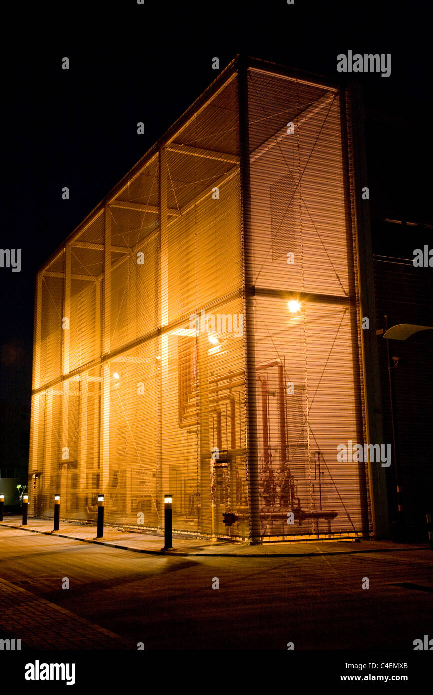 Electricity Substation West Bay Doha Qatar Dusk Stock Photo - Alamy