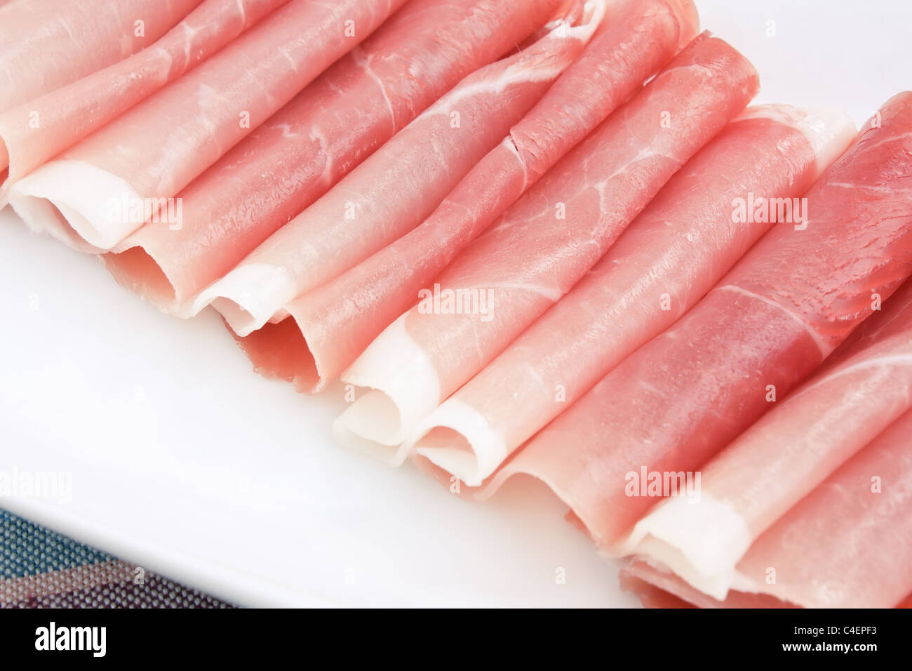Prosciutto Italian Parma cured ham Stock Photo - Alamy