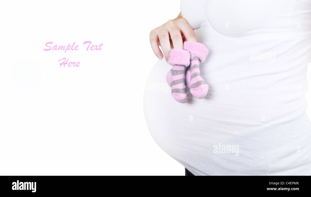Waiting for a baby girl Stock Photo - Alamy