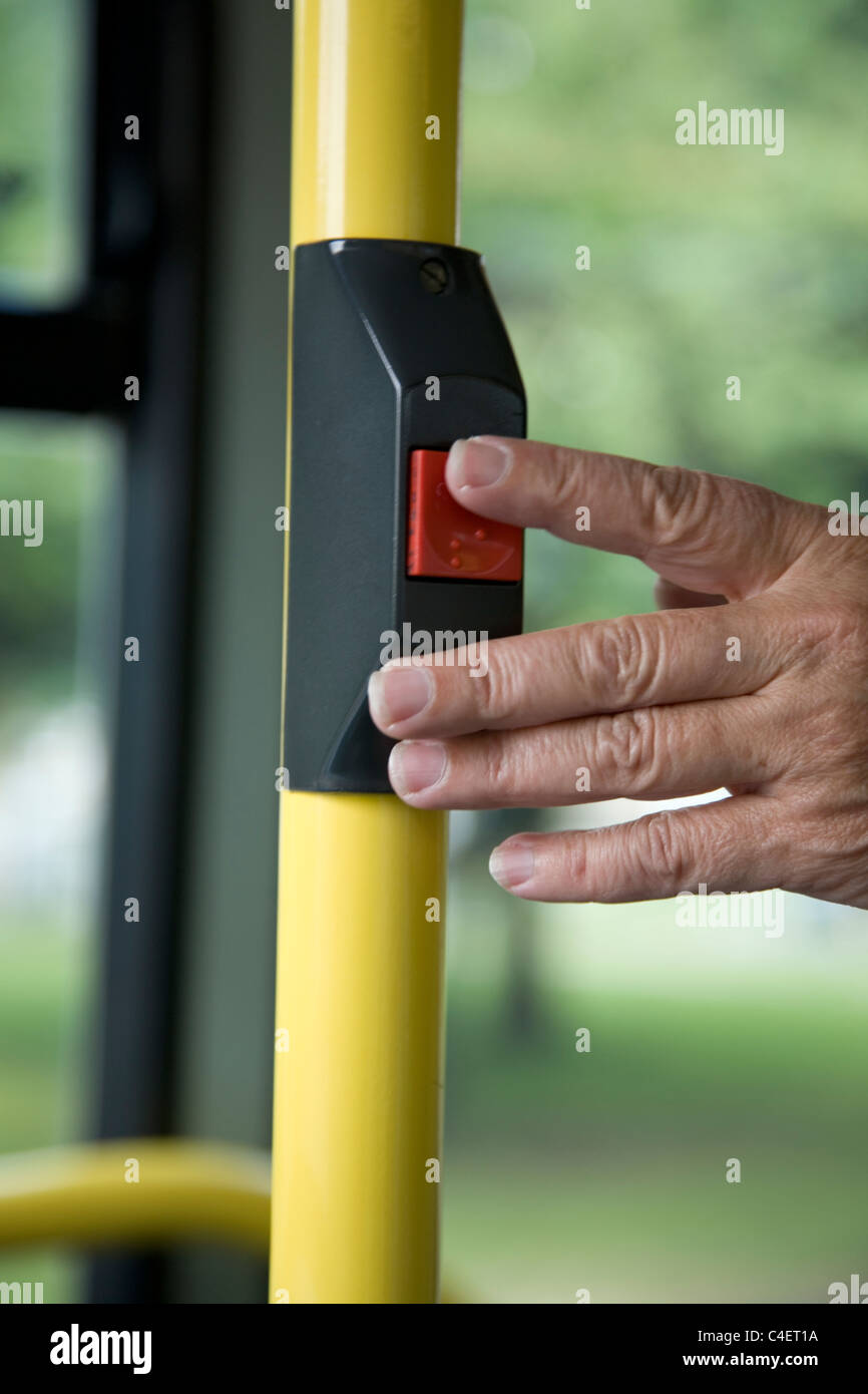 Bus uk press bell hi-res stock photography and images - Alamy